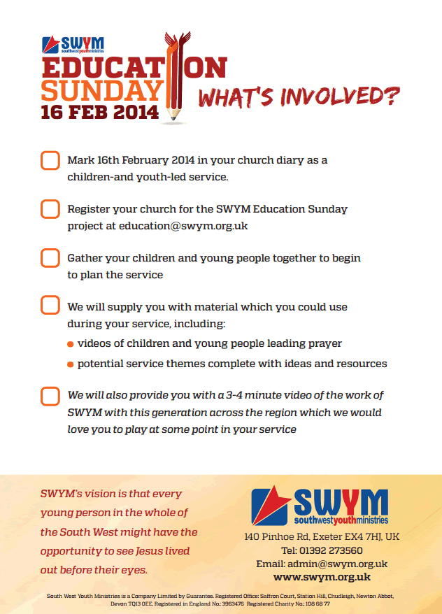 Together4Bristol : Education Sunday 2014